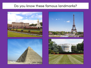 Investigating satellite photos of famous world landmarks - Teach It Forward